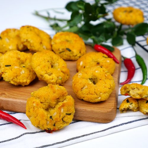 Baked Yellow Split Peas Fritters – Shirley Cooking